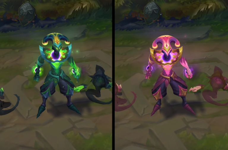 Dark Star Shaco Chroma skin - League of Legends skin