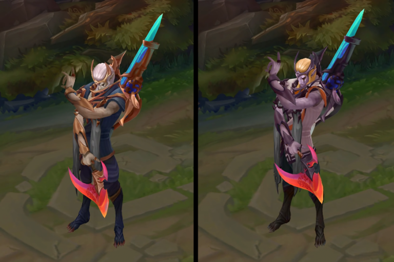 Nightbringer Aphelios Chroma skin - League of Legends skin