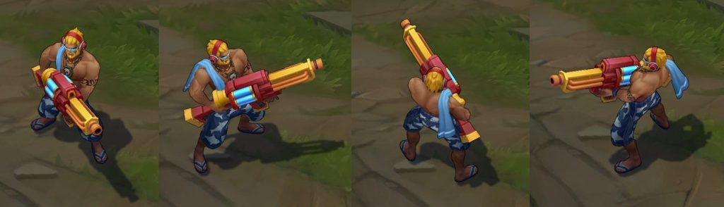 Pool Party Graves Chroma skin - League of Legends skin