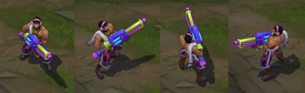Pool Party Graves Chroma skin - League of Legends skin