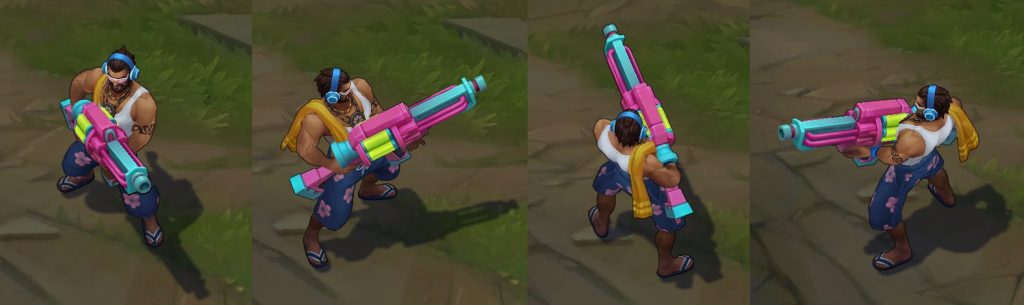 Pool Party Graves Chroma skin - League of Legends skin