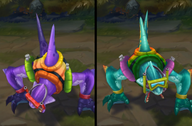 Pool Party Rek'Sai Chroma skin - League of Legends skin