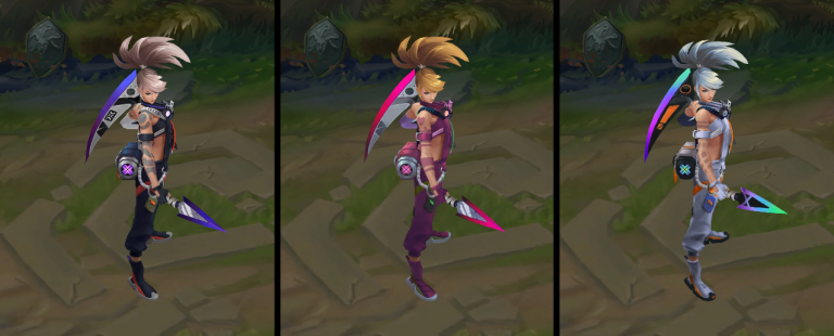 True Damage Akali Chroma skin - League of Legends skin