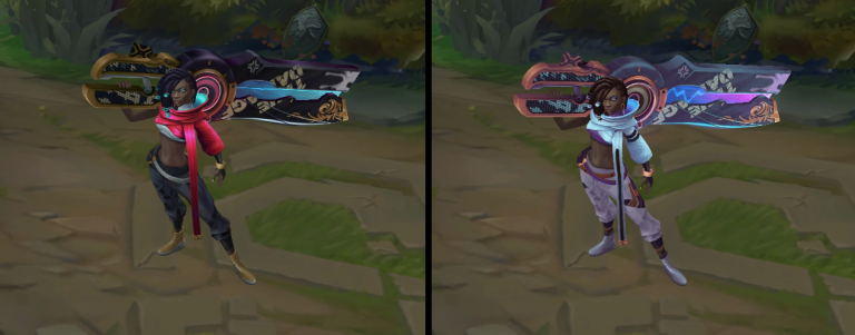 True Damage Senna Chroma skin - League of Legends skin