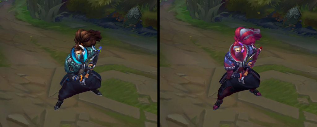 True Damage Yasuo Chroma skin - League of Legends skin