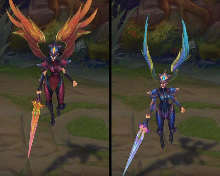 Viridian Kayle Chroma skin - League of Legends skin